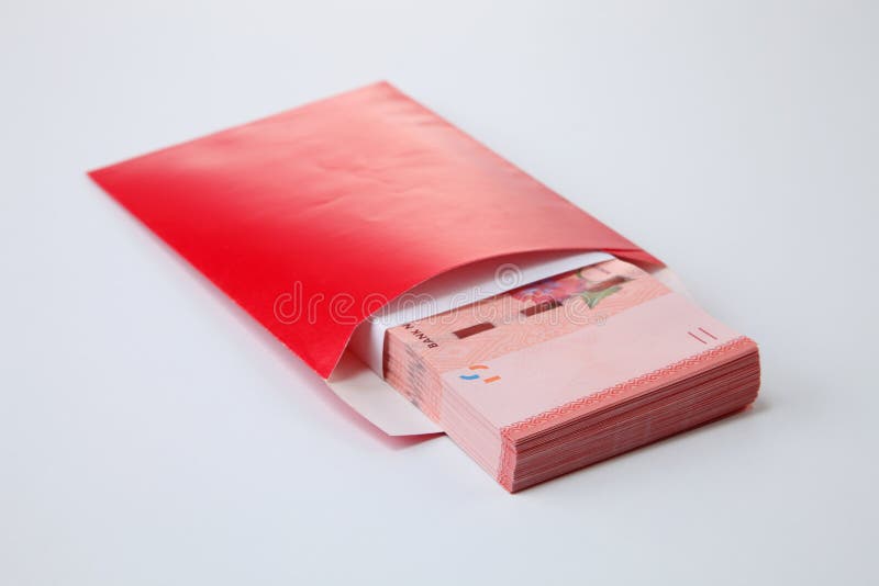Red envelope with money stock photo. Image of paper, custom - 53814560