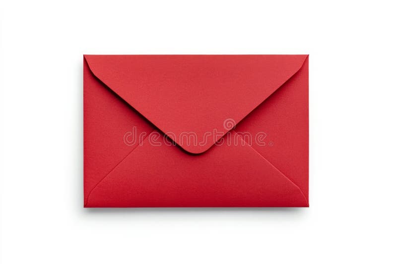 Red Envelope on White Background. AI Image Stock Photo - Image of ...