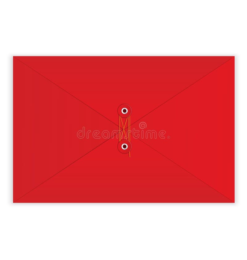 Red Envelope Rope Seal Vector Stock Vector - Illustration of mail ...