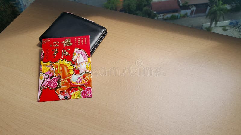 Red Envelope and the Wallet. Stock Image - Image of people, traditional ...