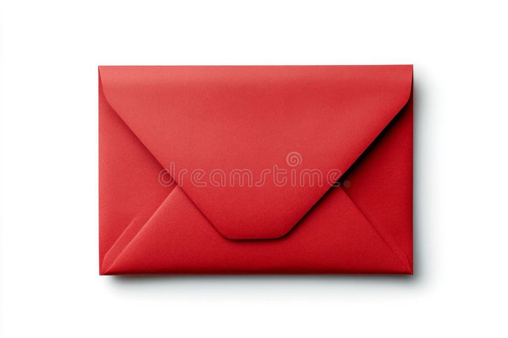 Red Envelope on White Background. AI Image Stock Image - Image of ...