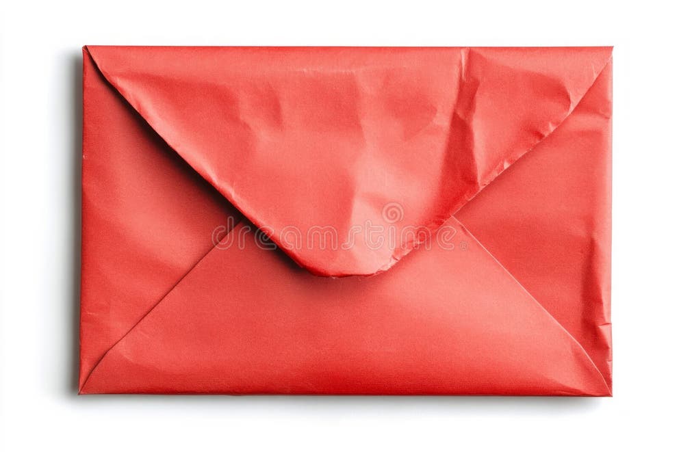 Red Envelope on White Background. AI Image Stock Photo - Image of ...
