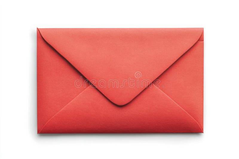 Red Envelope on White Background. AI Image Stock Photo - Image of ...