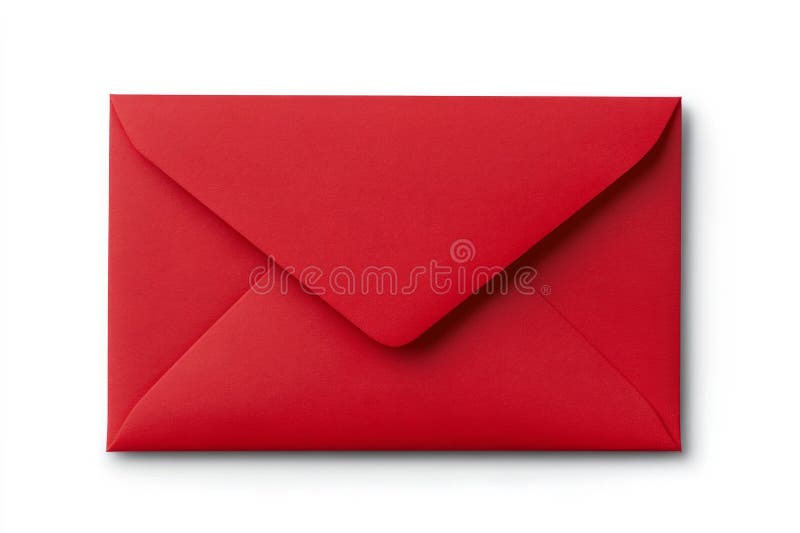 Red Envelope on White Background. AI Image Stock Image - Image of ...