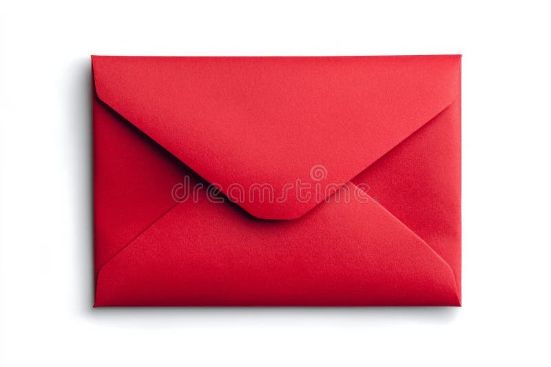 Red Envelope on White Background. AI Image Stock Image - Image of ...
