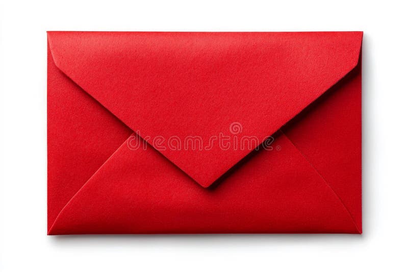 Red Envelope on White Background. AI Image Stock Photo - Image of ...