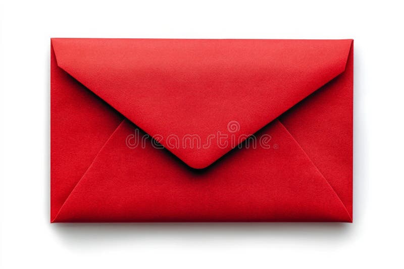 Red Envelope on White Background. AI Image Stock Photo - Image of ...