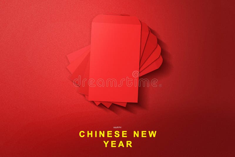 Red Envelopes Angpao with a Colored Background Stock Image - Image of ...