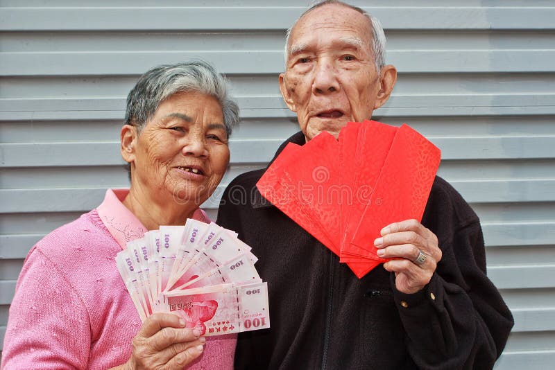 Red Envelopes with Lucky Money Stock Photo - Image of concept, dollars ...
