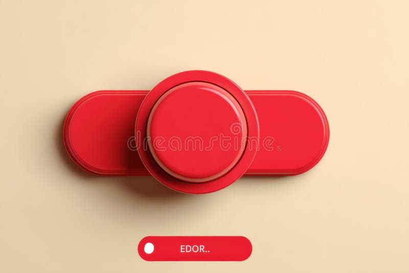 Red Error Button Being Clicked Repeatedly with a Clean Upper Zone ...