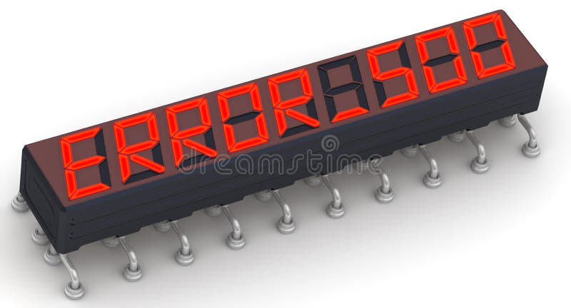 ERROR 500 Internal Server Error. the Message in the Monitor Stock ...