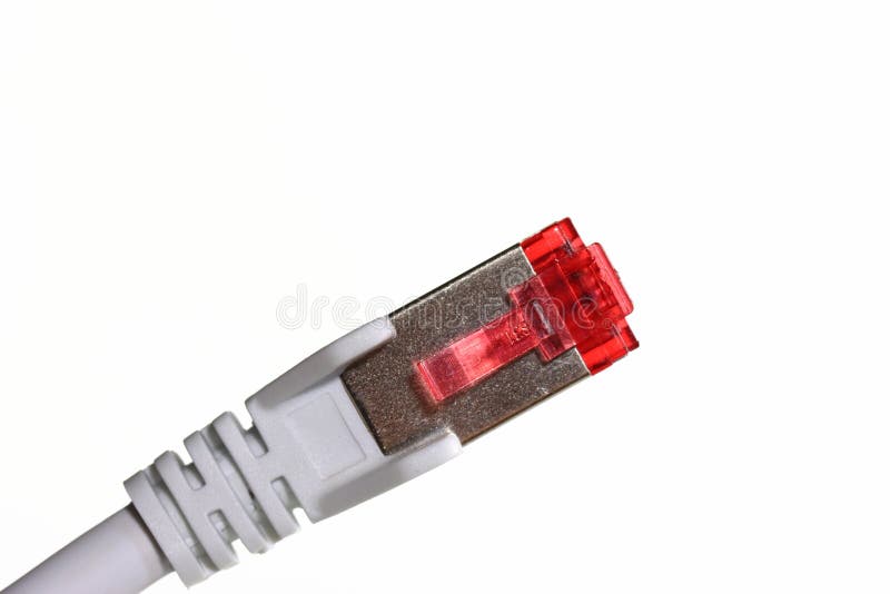 RJ45 Plug with Cable for Internet Connection Stock Photo - Image of ...