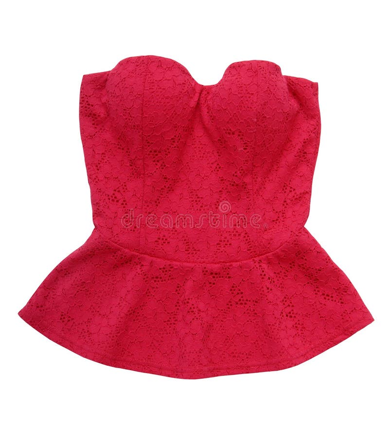 Red Evening Top, Lace Elegant Corset Stock Photo - Image of clothes ...