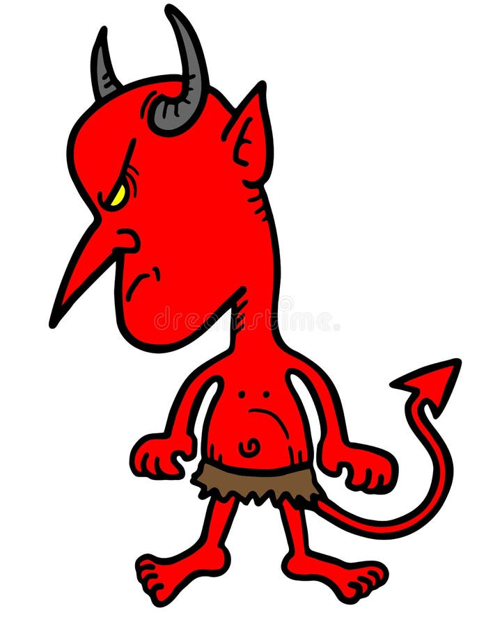 Red evil stock vector. Illustration of puppet, halloween - 34376530