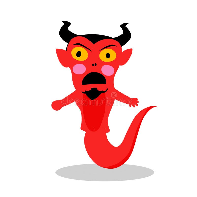 Red Evil or Death Halloween Character Stock Illustration - Illustration ...