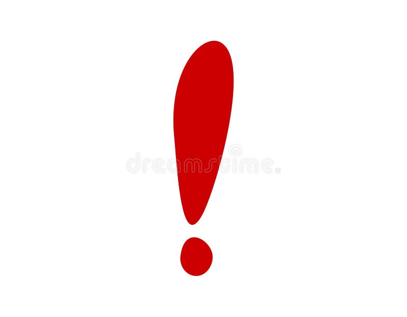 Red Exclamation Mark Icon for Alerts and Notifications Stock ...