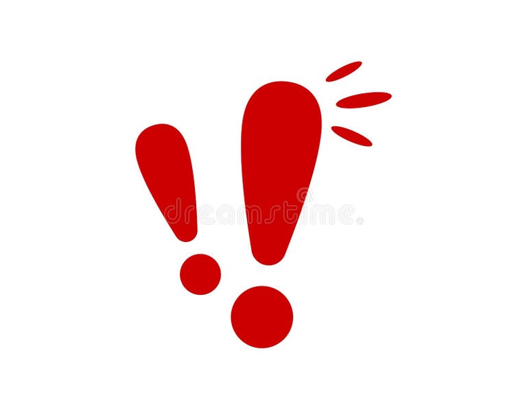 Red Exclamation and Question Marks with Splash Design Stock Vector ...