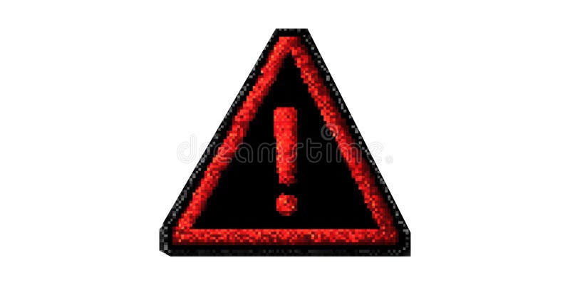 Red Exclamation Triangle Warning Sign Isolated on Transparent ...