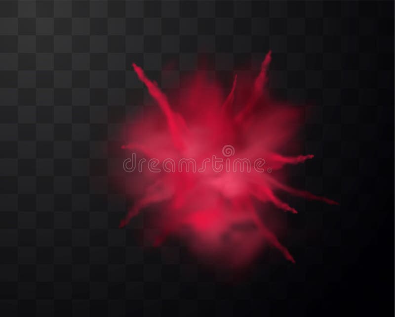 Red Explosion Effect Vector Illustration Stock Illustration ...