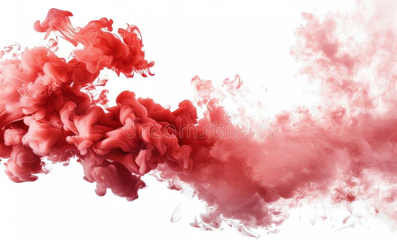 Red Explosive Impact on White -Generative Ai Stock Image - Image of ...