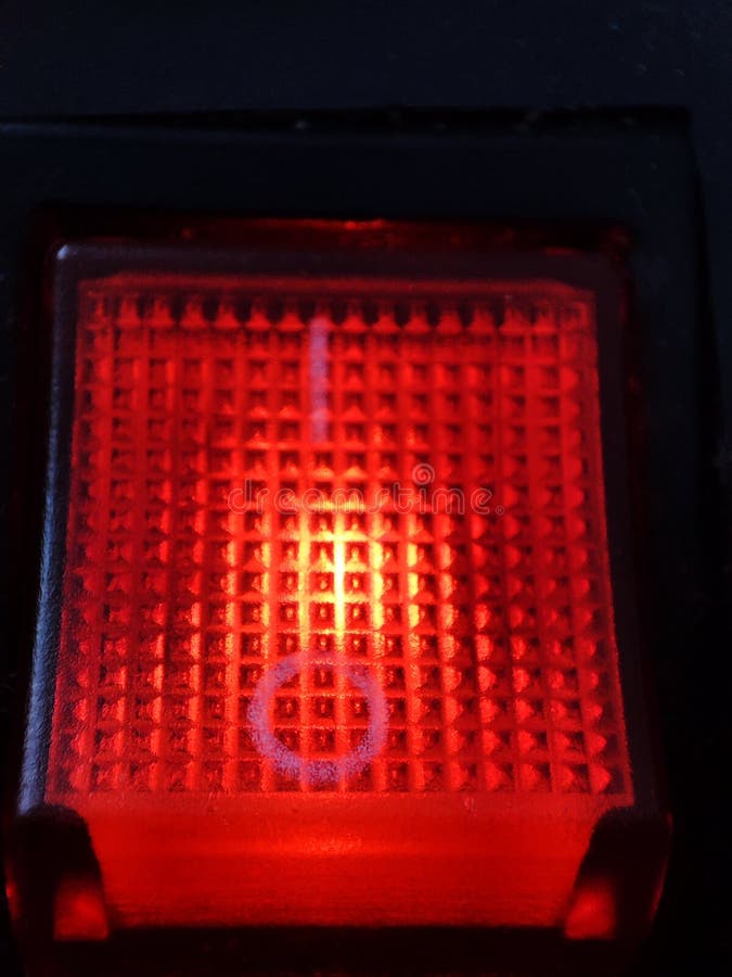 Red Extension Switch Button Stock Image - Image of button, light: 268531975