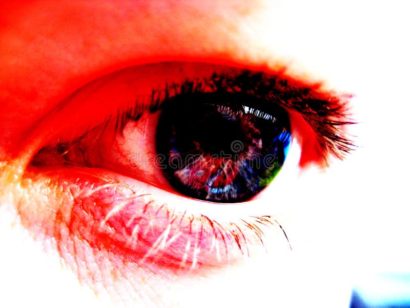 Red eye stock photo. Image of woman, eyeball, human, macro - 4130558
