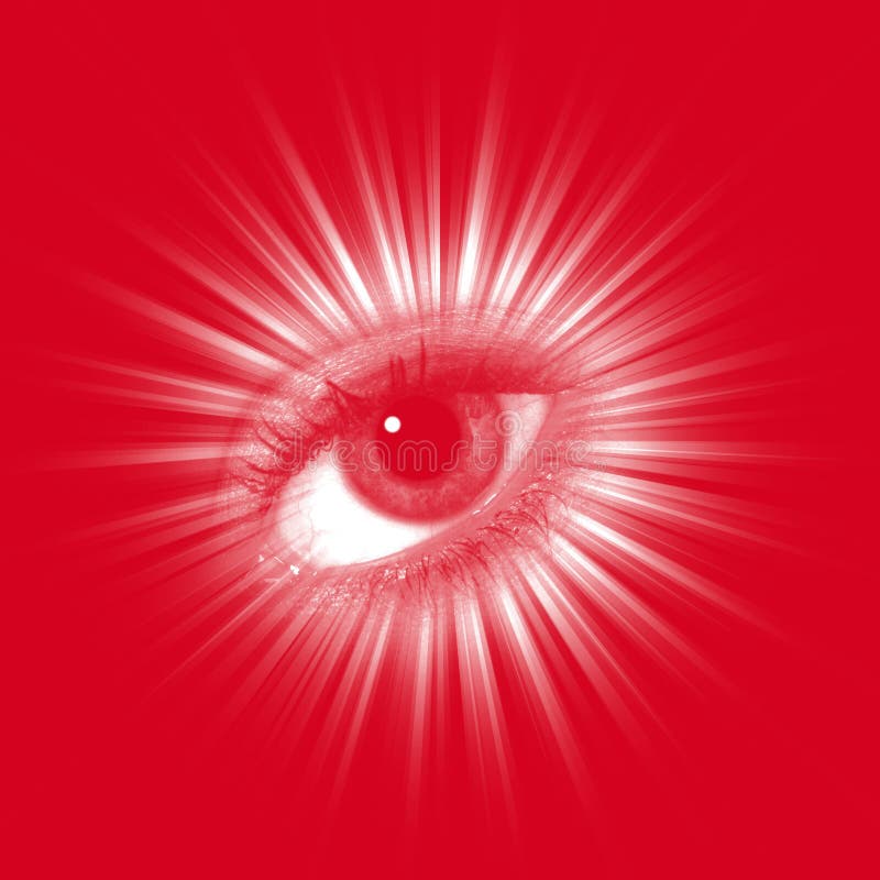 Red eye stock illustration. Illustration of decorative - 5558295