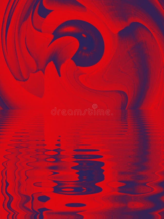 Red Eye Abstract Background Shapes and Blurs Stock Illustration ...