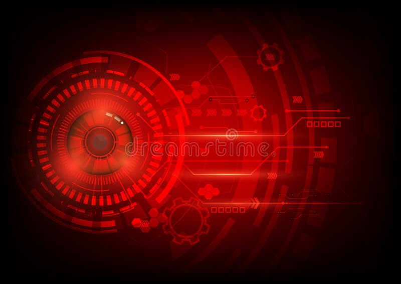 Red eye abstract stock illustration. Illustration of science - 108927858