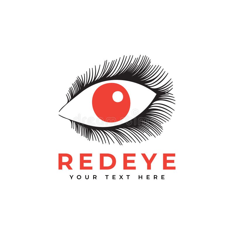 Red Eye Graphic Design Template Illustration Isolated Stock ...