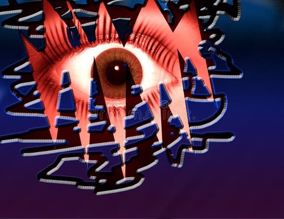 Red eye scare stock illustration. Illustration of background - 359268