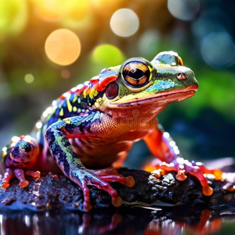 Red eyed tree frog stock image. Image of bright, amphibian - 370866811