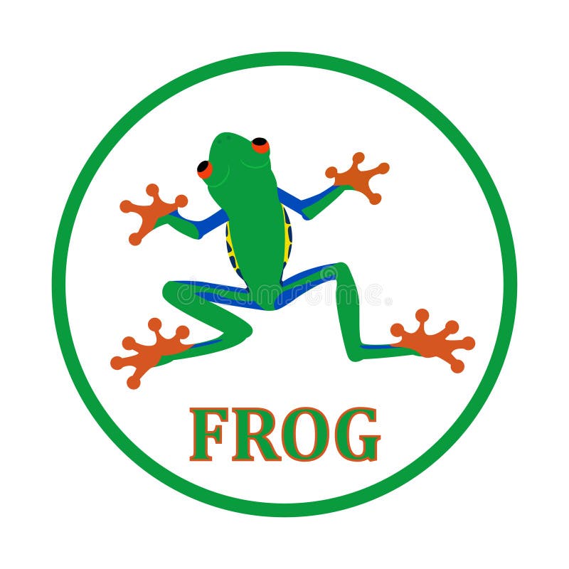 Red Eyed Tree Frog Symbol,logo,icon Stock Vector - Illustration of ...