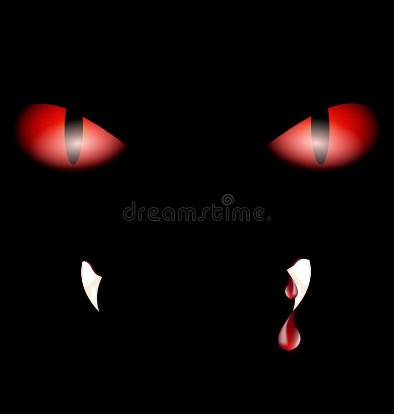 Red eyes and drops stock vector. Illustration of monstrosity - 33188500