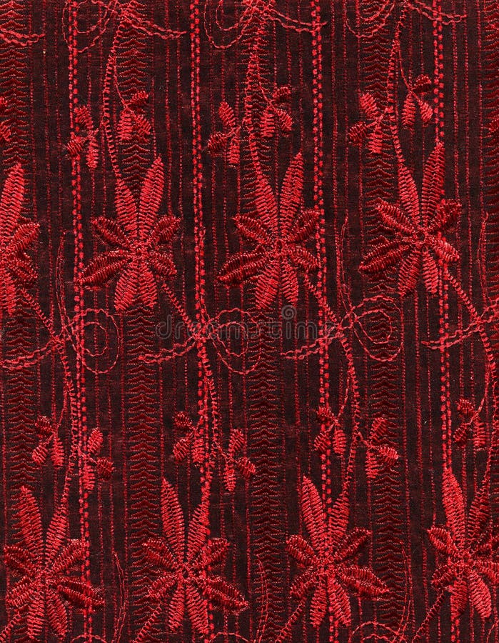 Red fabric stock image. Image of elegant, luxury, floral - 24026615