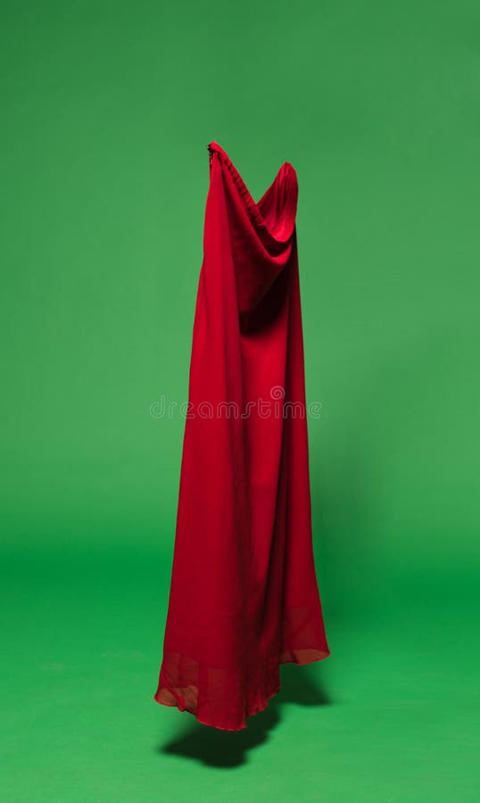 Red fabric in the air stock photo. Image of abstract - 50078824