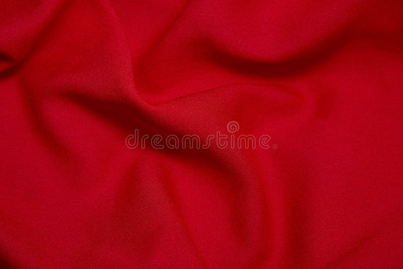 Red Fabric Background. Red Cloth Waves Background Texture. Red Fabric ...