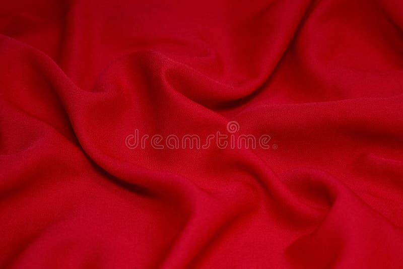 Red Fabric Background. Red Cloth Waves Background Texture. Red Fabric ...