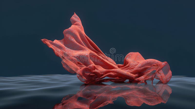 Red Flying Silk Fabric Fashion Background Stock Illustrations – 655 Red ...