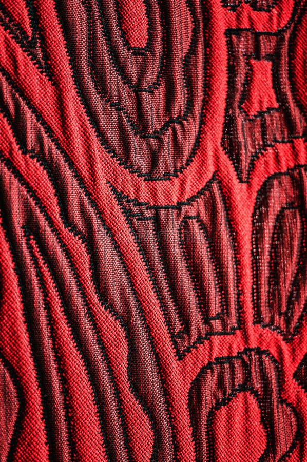 Red Fabric High Magnification Texture. Red Cotton Fabric Stock Image ...
