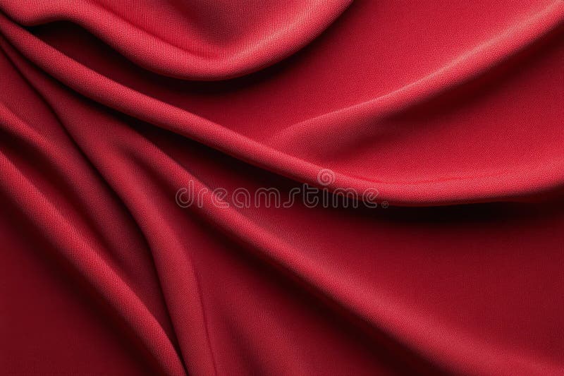Red Fabric with Draping Folds Stock Image - Image of luxury, soft ...