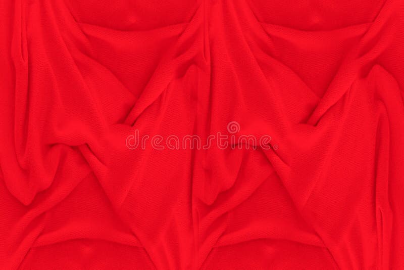 Abstract Red Cloth Backdrop with Soft Waves Stock Photo - Image of ...