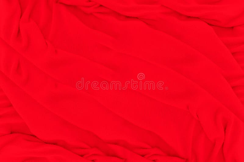 Red Fabric Texture Background. Abstract Cloth Backdrop with Soft Waves ...