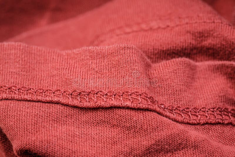 Red Fabric with Texture for Clothes and Decor in Macro Stock Photo ...