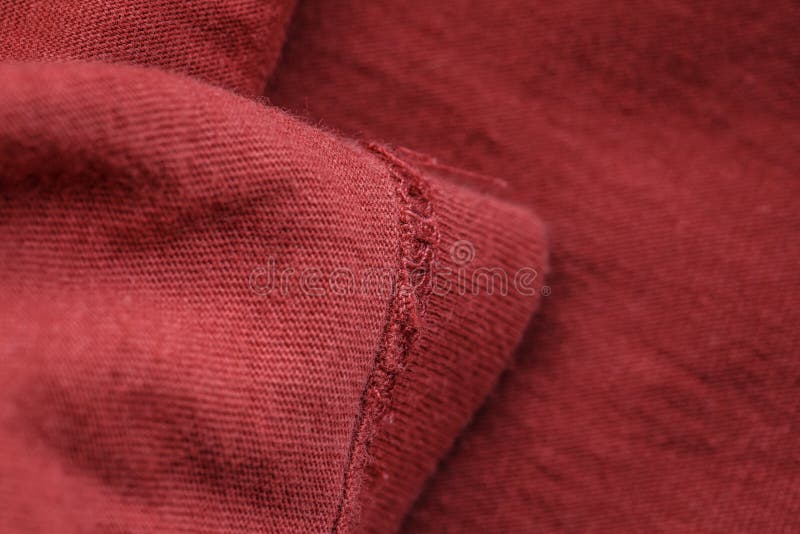 Red Fabric with Texture for Clothes and Decor in Macro Stock Photo ...
