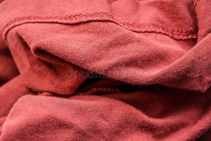 Red Fabric with Texture for Clothes and Decor in Macro Stock Photo ...