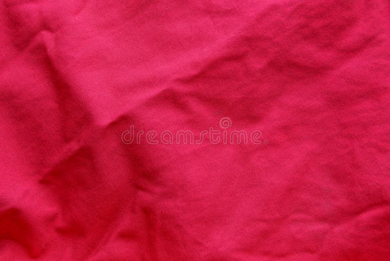 Red Fabric Texture from a Crumpled Piece of Cloth Stock Photo - Image ...