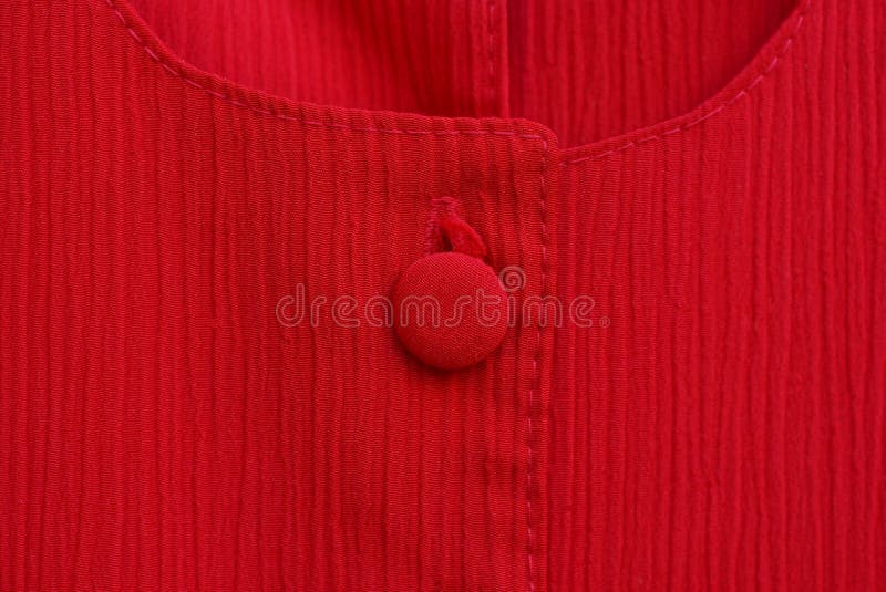 Red Fabric Texture with a Large One Button Stock Photo - Image of ...