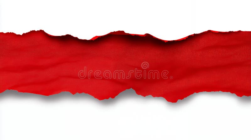 Red Fabric Torn Edge Texture Background Design Element Perfect for ...