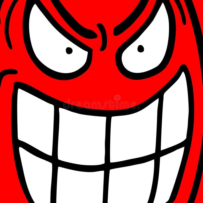 Red face rebel stock vector. Illustration of angry, card - 39539603